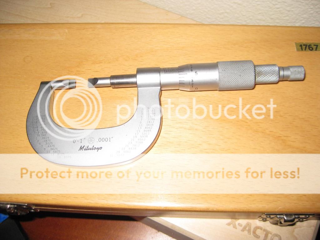FS: Mitutoyo 122-151 Blade Mic w/ .016 thin carbide blades