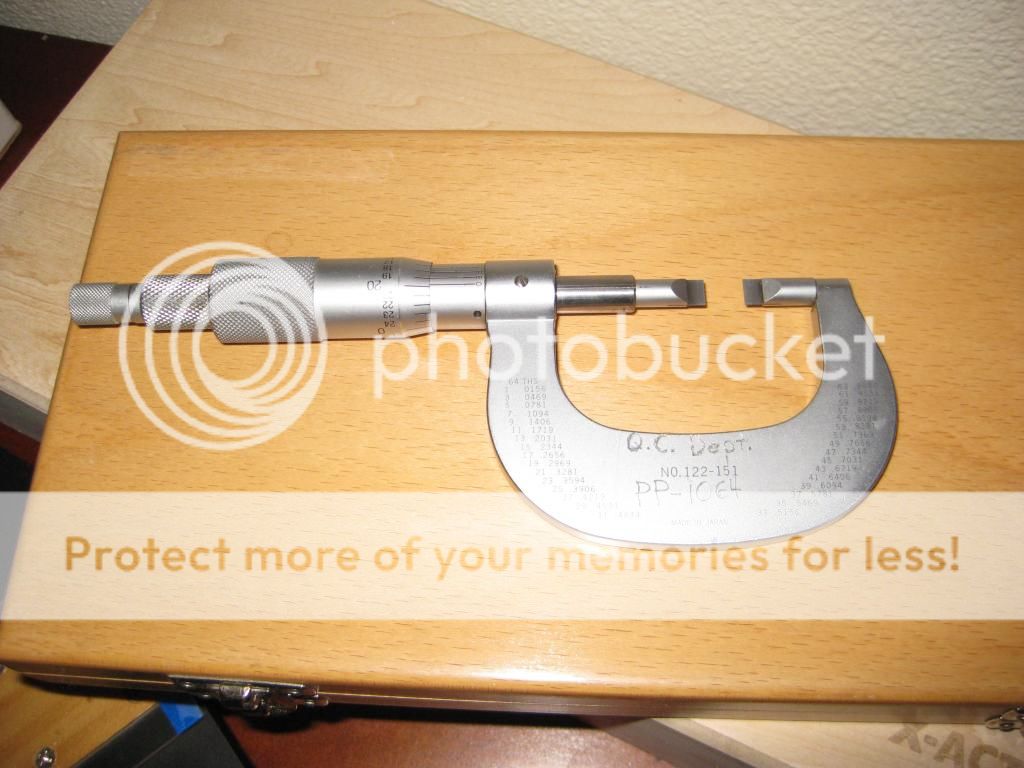 FS: Mitutoyo 122-151 Blade Mic w/ .016 thin carbide blades